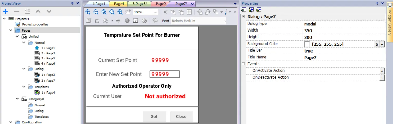 ABB HMI page visualization customization and properties setup with abb ...