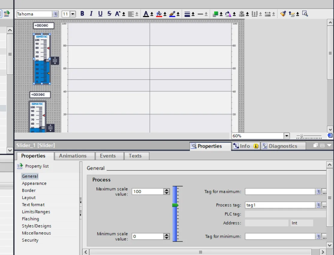 Trend configuration and setting for Siemens HMI using Siemens TIA ...