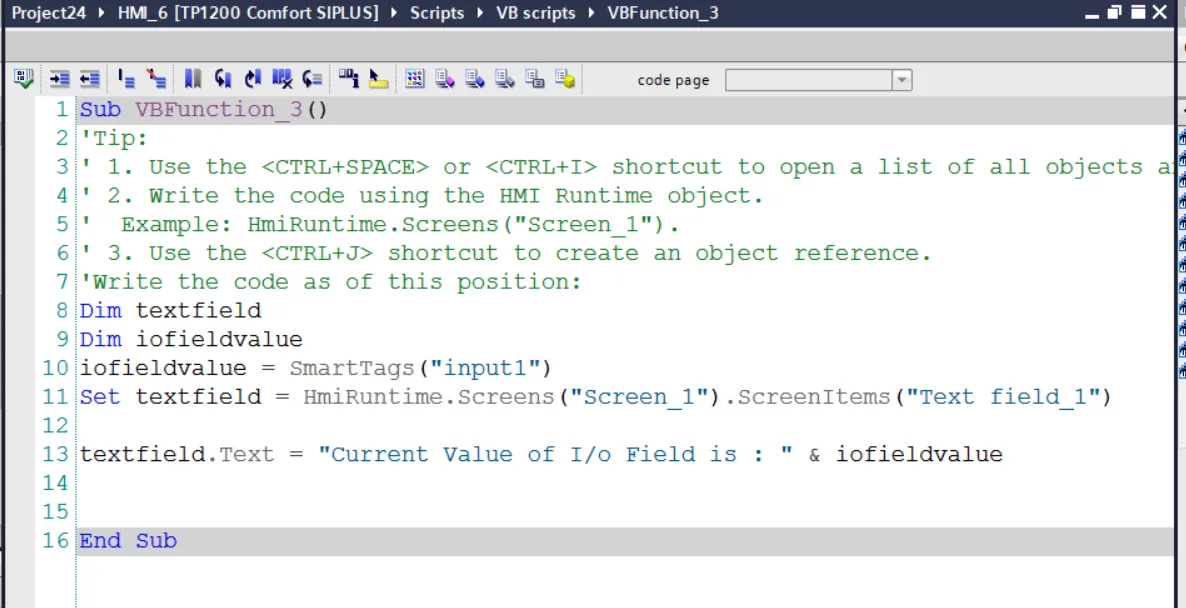 how to change items property in winnc tia portal using vbscript