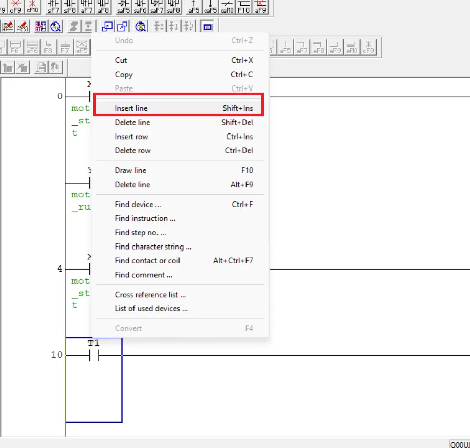 Mitsubishi GX Developer PLC software