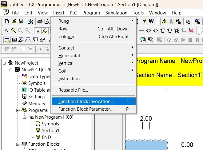 How To Create Function Blocks In OMRON CX-Programmer By Using Structure ...